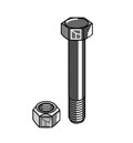 SOUTHERN CROSS MUTHING BOLT WITH NUT (ONLY) TO SUIT MU1, MU5, MU50, MU4 ...