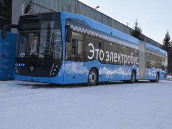 FIRST RUSSIAN-MADE ARTICULATED E-BUS FOR MOSCOW TRIAL