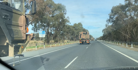 Autonomous Army convoy successfully travel on Victorian highway