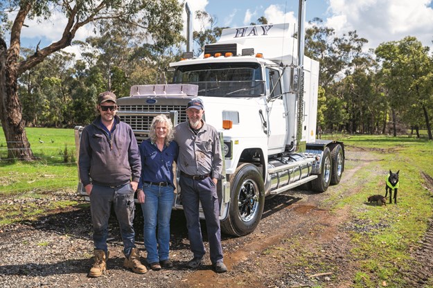 Back to the farm in a 1985 Ford prime mover
