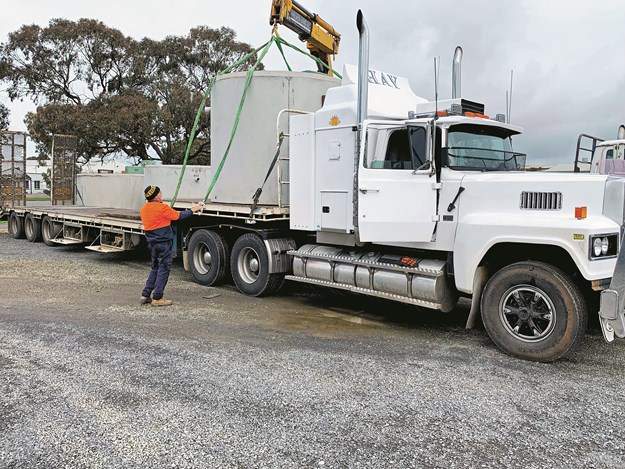 Back to the farm in a 1985 Ford prime mover