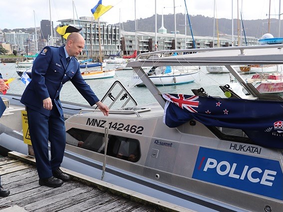 Police welcome new rigid-hulled inflatable boat in Wellington