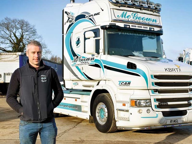 McGeown Logistics Ltd's ‘bullnose’ Scania T Series truck