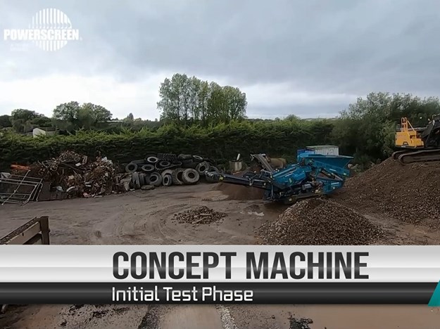 Powerscreen working on battery powered screener