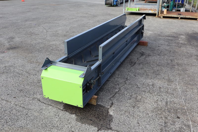 CC CONVEYORS MOTORISED INCLINE TROUGH BELT CONVEYOR 3M LONG