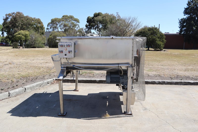 WOLFF 1000L COMMERCIAL STAINLESS STEEL TWIN PADDLE MIXER
