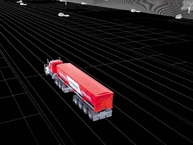 Driverless road trains