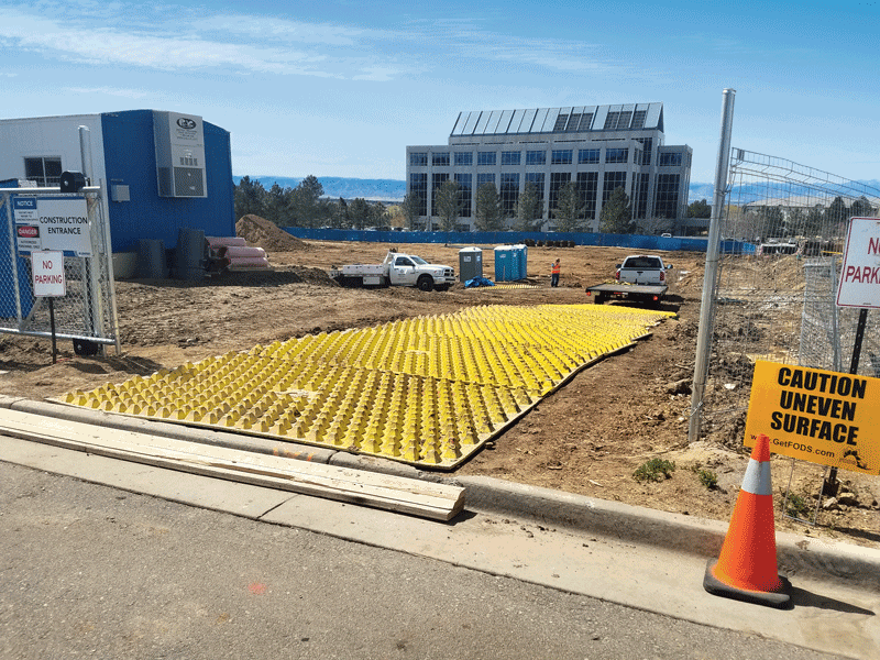 Trackout mats product feature