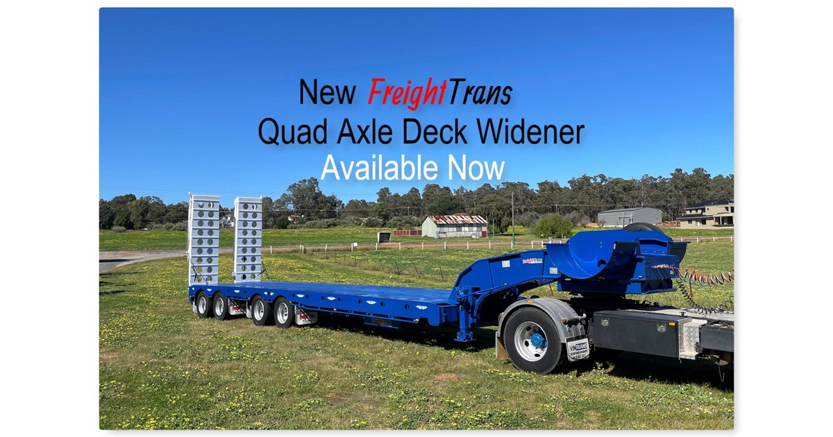 2023 FREIGHTTRANS SEMI QUAD AXLE LOW LOADER FLOAT for sale