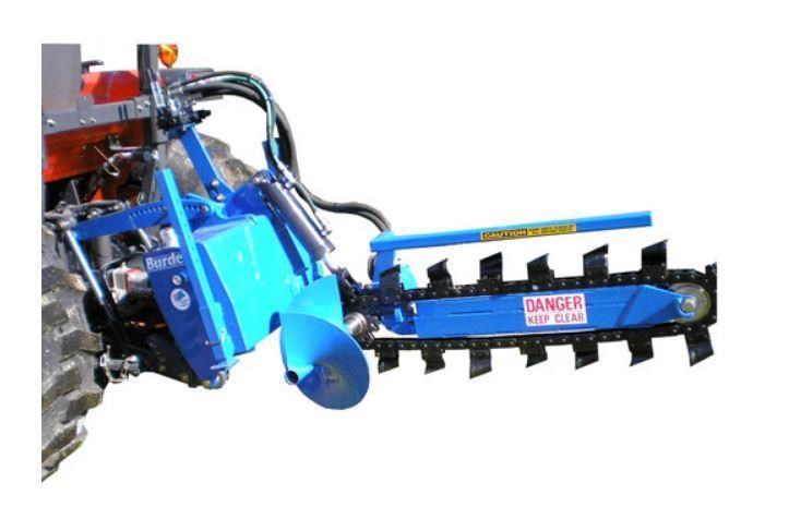 BURDER 90CM HYDROSTATIC CHAIN TRENCHER (PLUMBED TO REAR REMOTES) for ...