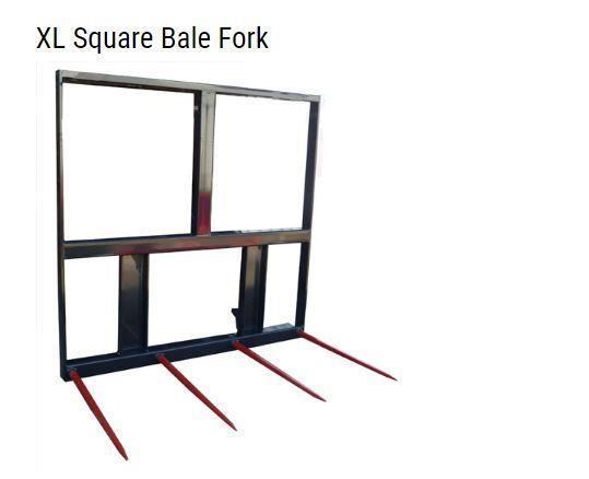 BURDER TELEHANDLER XXL SQUARE BALE FORK 1.8M X 3M FRAME - 1240MM for ...