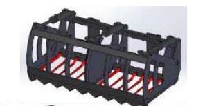 BURDER TELEHANDLER HEAVY DUTY SHEAR GRAB - 2400MM for sale