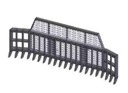 BURDER TELEHANDLER 3M FEL STICK RAKE WITH WINGS for sale (refcode ...