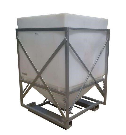 JACKY STORAGE 1,600L CENTRE (FAST DISCHARGE) BIN (NARROW FRAME) for ...
