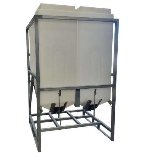 JACKY STORAGE 800L 2-MODULE SIDE DISCHARGE MINI SILO (2 X 400L) for ...