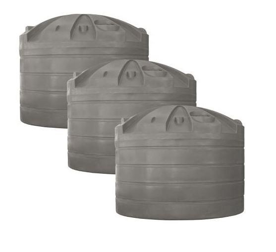 RAPID PLAS 96,000L TRIPLE TANK PACKAGE (3 X 32,000L RAINWATER TANKS ...