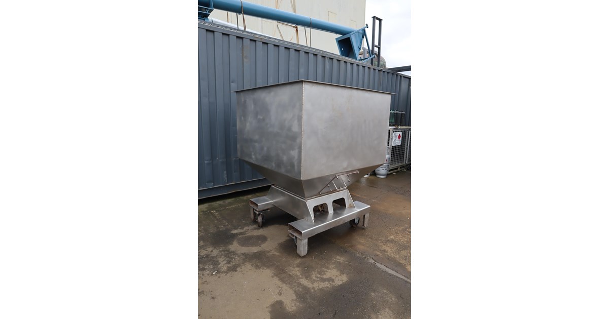 STAINLESS STEEL BULKER BAG UNLOADER HOPPER 1800L for sale