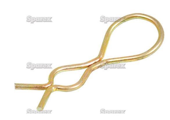 SPENCO SWINGING DRAWBAR RETAINING PIN SPRING CLIP (4MM CLIP DIA, 100MM ...