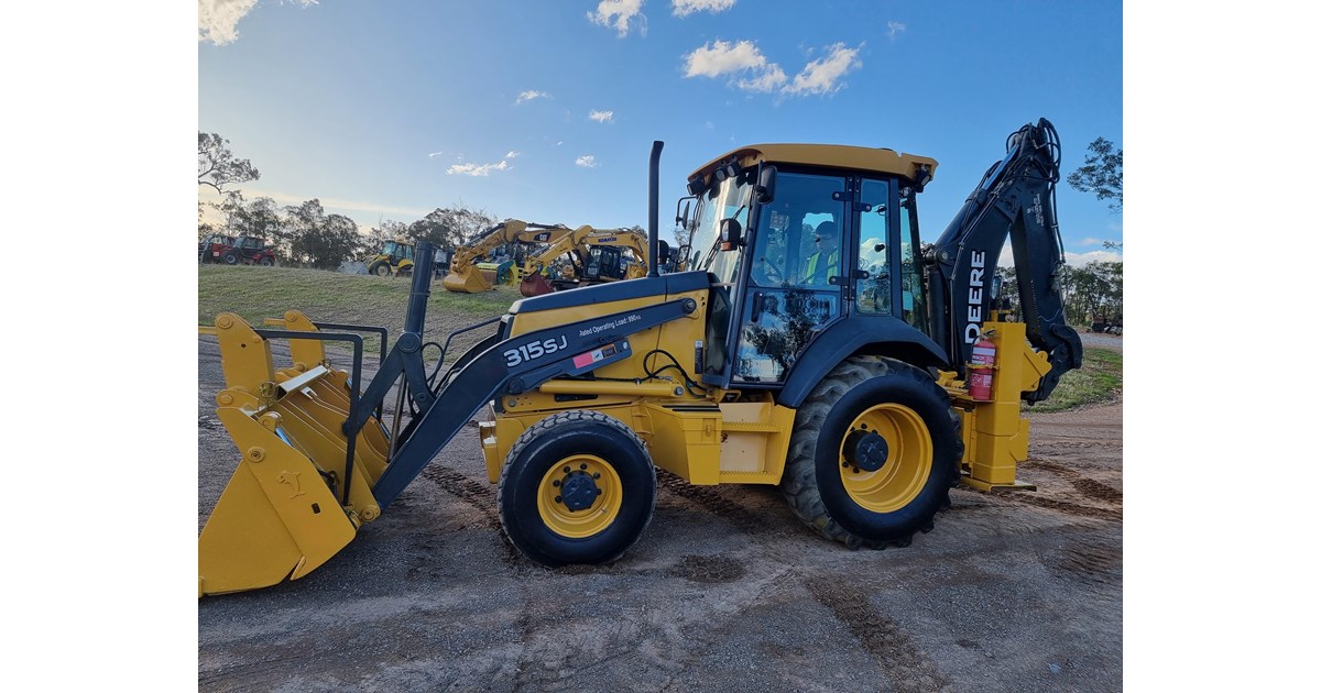 2010 JOHN DEERE 315SJ BACKHOE 4WD PILOT CONTROLLED EXTENDAHOE for sale