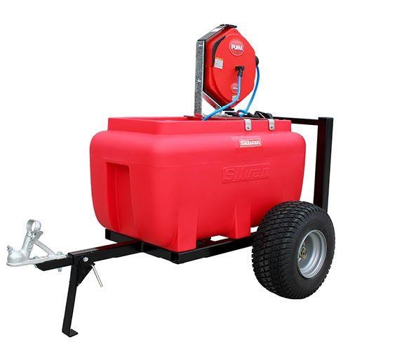 SILVAN 200L (12V) LIGHTFOOT TRAILED SPRAYER (15M RETRACTABLE HOSE REEL ...