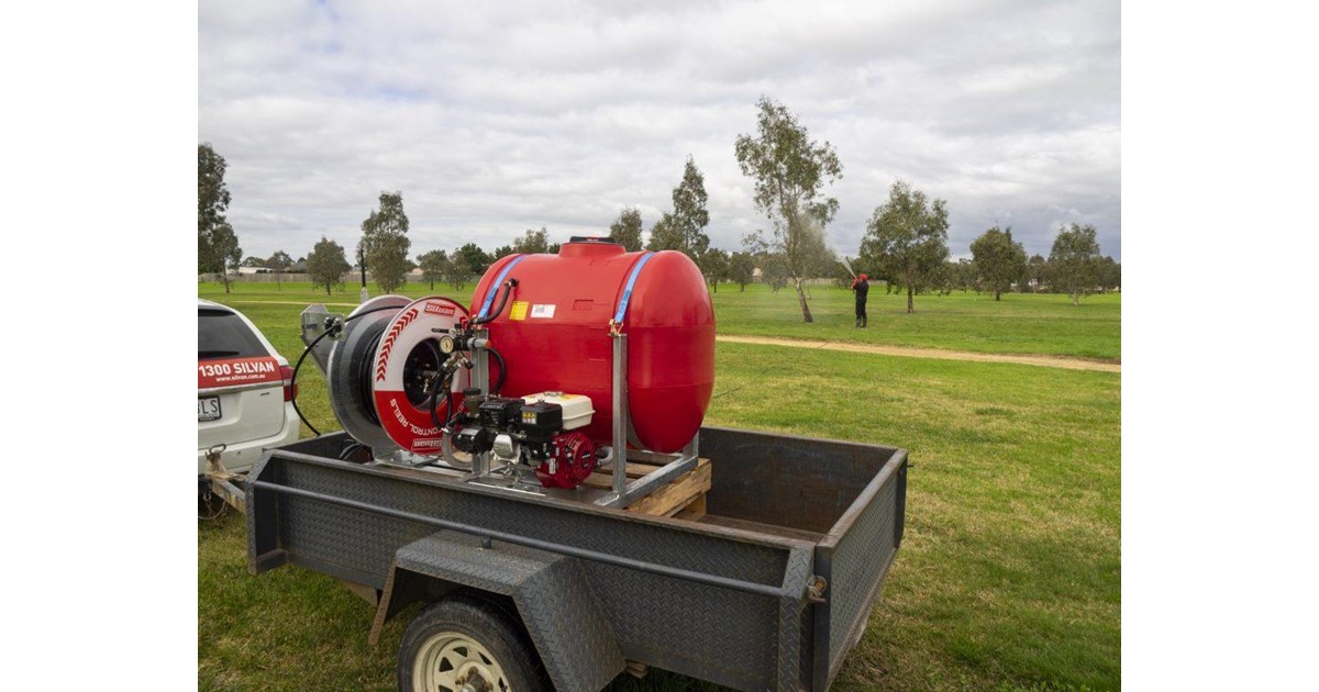 SILVAN 300L REMOTE CONTROL SKID SPRAYER (300L SINGLE REEL, 150M HOSE ...