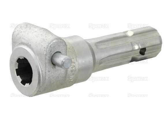 SPAREX PTO ADAPTOR WITH QUICK RELEASE PIN - 1 1/8" FEMALE SPLINE, 6 X 1 ...