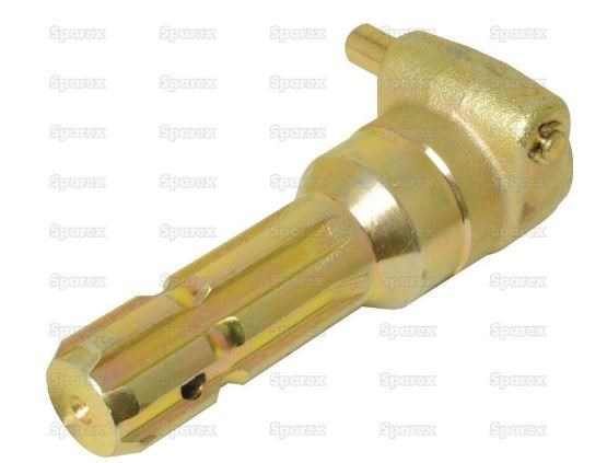 SPAREX PTO ADAPTOR WITH QUICK RELEASE PIN - 1 3/8" FEMALE SPLINE, 6 X 1 ...