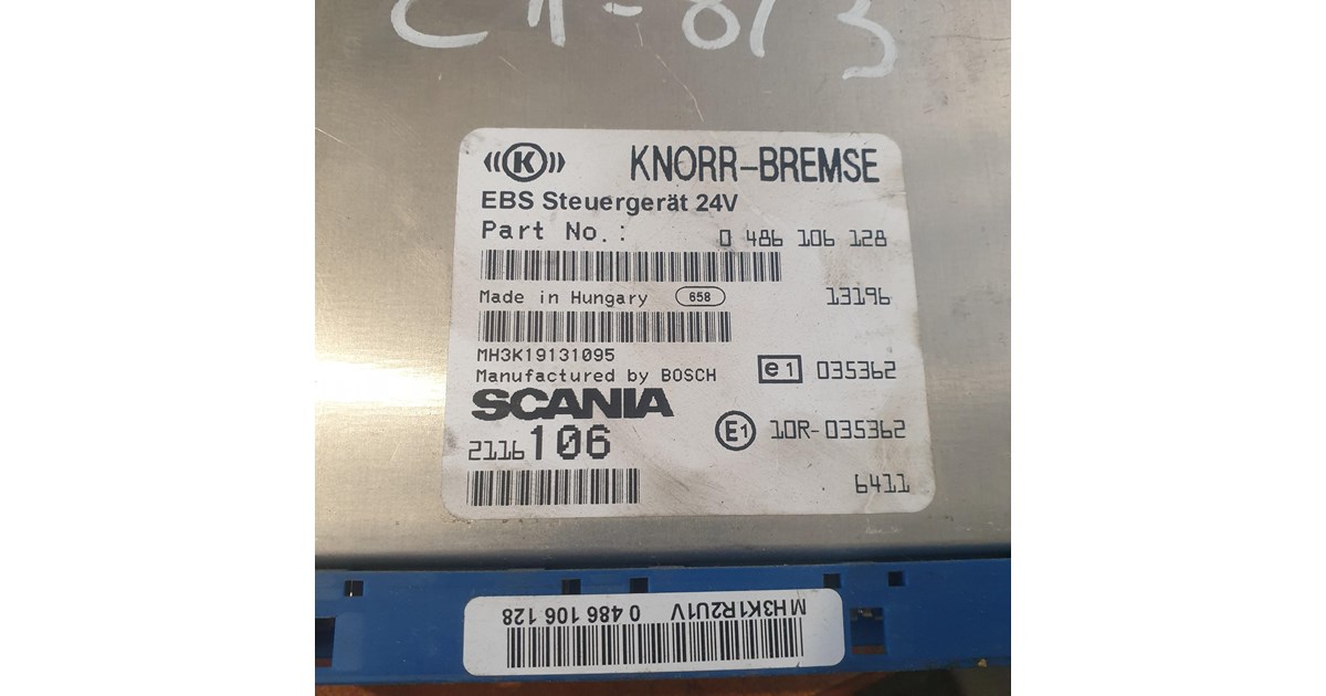 KNORR BREMSE SCANIA EBS SCANIA CONTROL MODULE 048106128 048106128 for sale