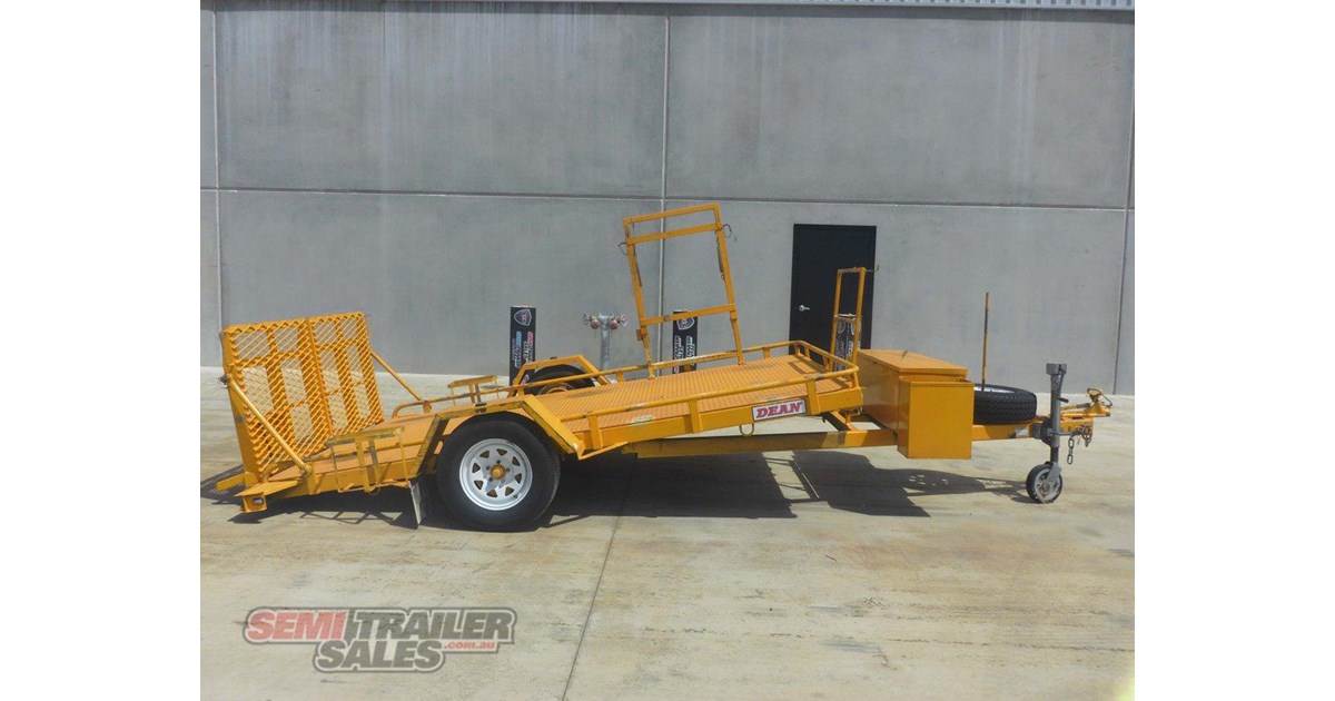 2015 DEAN TRAILERS SINGLE AXLE TILTING PLANT TRAILER for sale