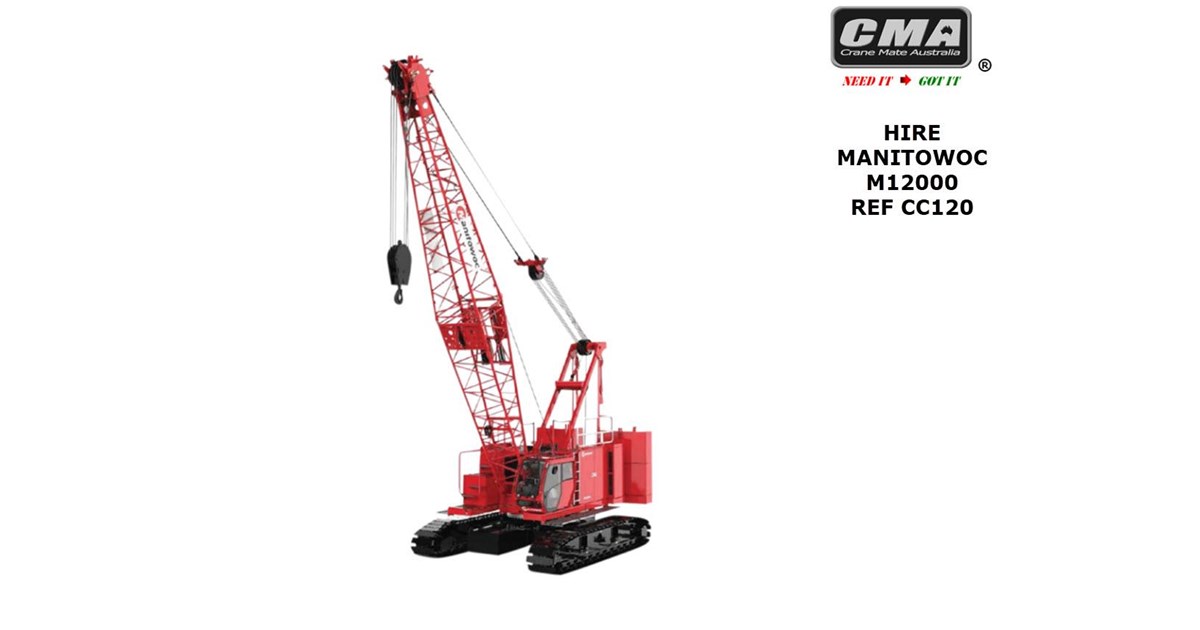 2019 MANITOWOC MANITOWOC 12000-CRAWLER CRANE-110 T for hire (refcode ...