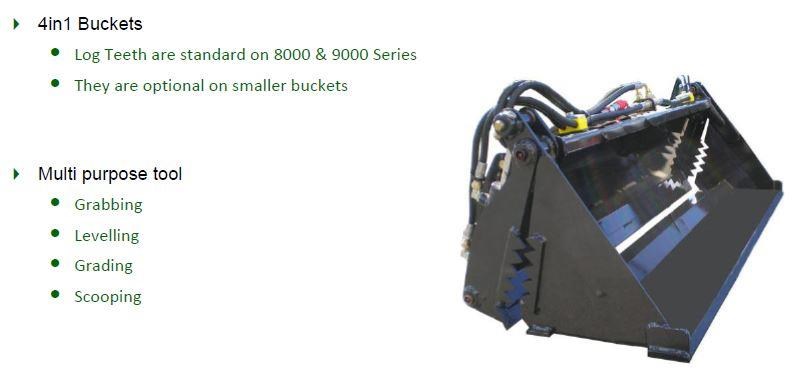 BURDER 4 IN 1 BUCKET 9000 SERIES 1.80M - 100+HP RANGE for sale (refcode ...