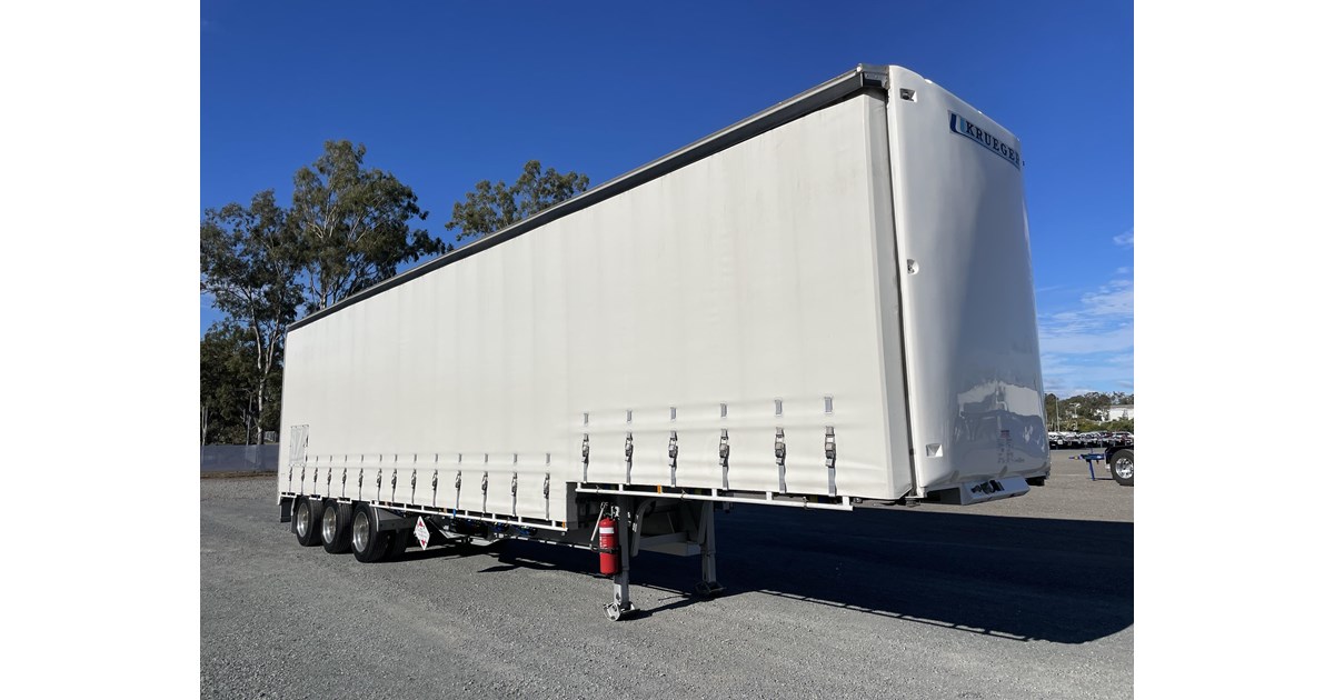 2022 KRUEGER 45FT DROP DECK CURTAINSIDER WITH MEZZ DECKS for sale
