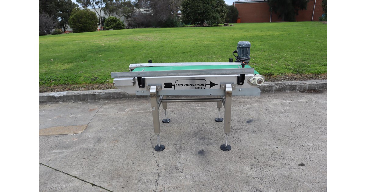 CONTECH 1.25M LONG STAINLESS STEEL BELT CONVEYOR for sale (refcode ...