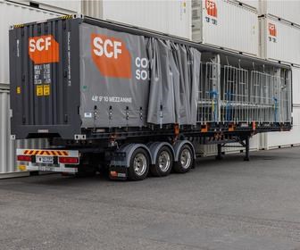 SCF 48-PALLET MEZZANINE TAUTLINER for hire