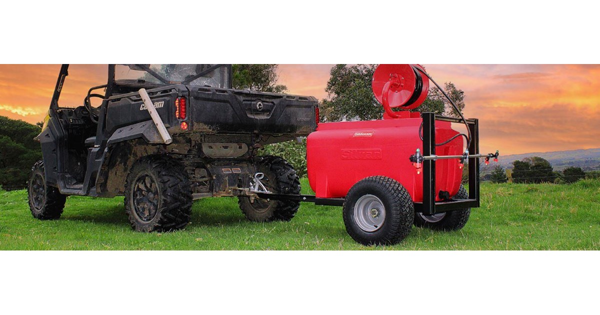 SILVAN 200L (12V) LIGHTFOOT TRAILED SPRAYER WITH 4 NOZZLE BOOM for sale ...