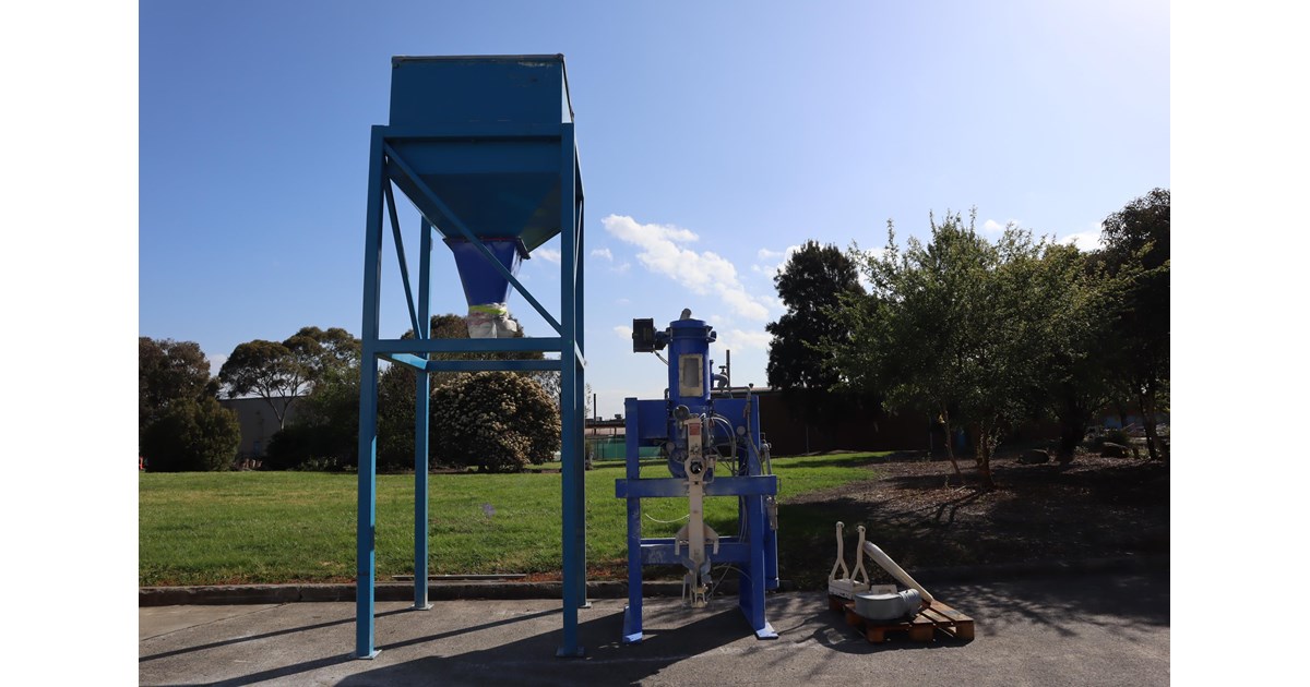 AMCOR ST REGIS BATES LARGE BAGGER BAG FILLER PACKER MACHINE WITH HOPPER ...