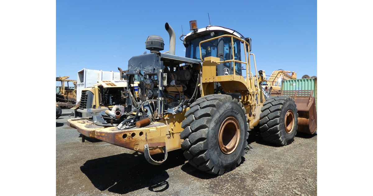 JOHN DEERE 744K LOADER - WRECKER WHEELED LOADER for sale