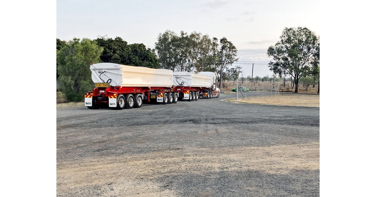 2023 BRUCE ROCK ENGINEERING SIDE TIPPER COMBINATION road train lead for ...