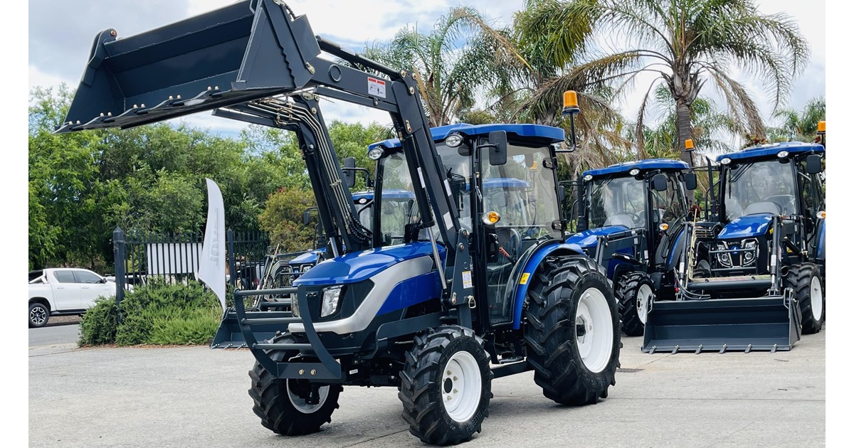 LOVOL 40HP 4WD A/C CABIN TRACTOR WITH 4IN1 BUCKET (550KG FRONT LOADER ...