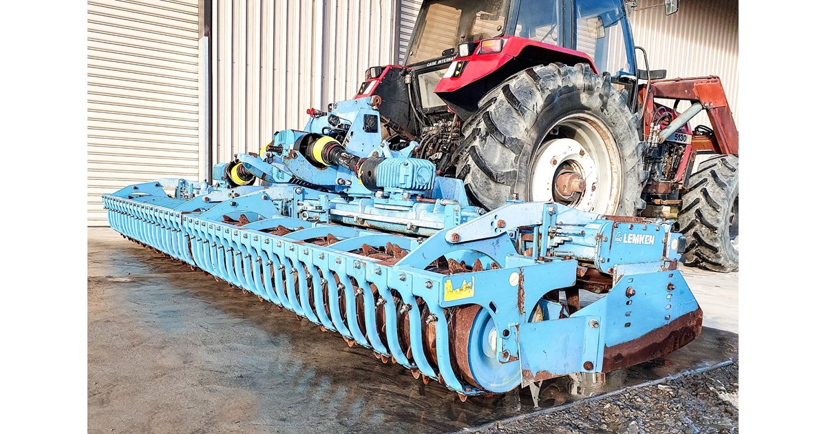 LEMKEN 5M POWER HARROW c/w Packer Roller for sale