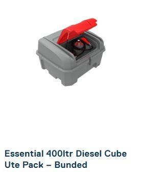 POLYMASTER 400L BUNDED DIESEL CUBE UTEPAK for sale (refcode TA1210202)