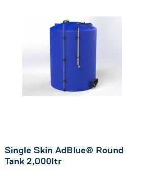 POLYMASTER 2,000L ADBLUE ROUND TANK for sale (refcode TA1210736)