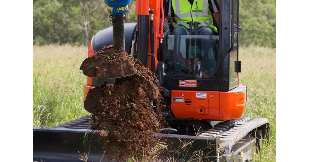 AUGER TORQUE 4500MAX EARTH DRILL FOR SKID STEERS UP TO 80HP AUGER ...