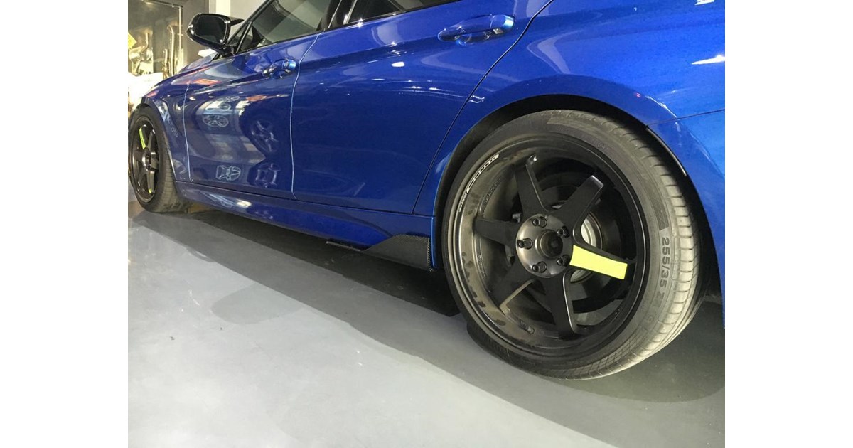 EURO EMPIRE AUTO BMW CARBON FIBER ML STYLE SIDE SKIRT SPLITTERS FOR F30 ...