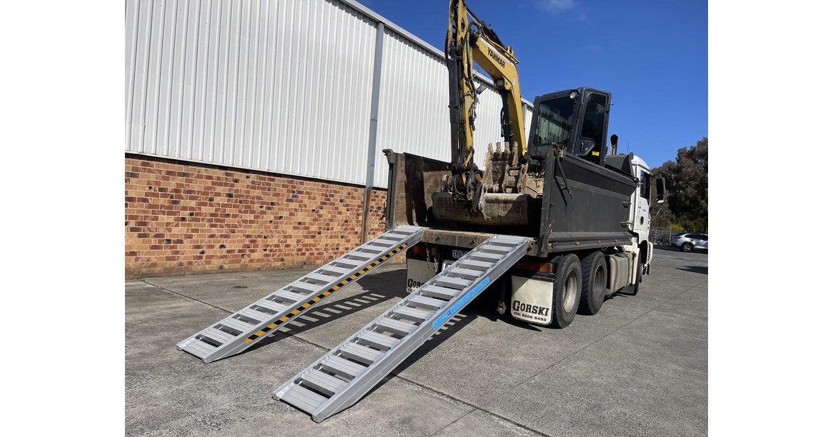 JETLAND 3.3M 7TONNE HEAVY DUTY STEEL TRACK,RUBBER PADS ON STEEL,RUBBER ...