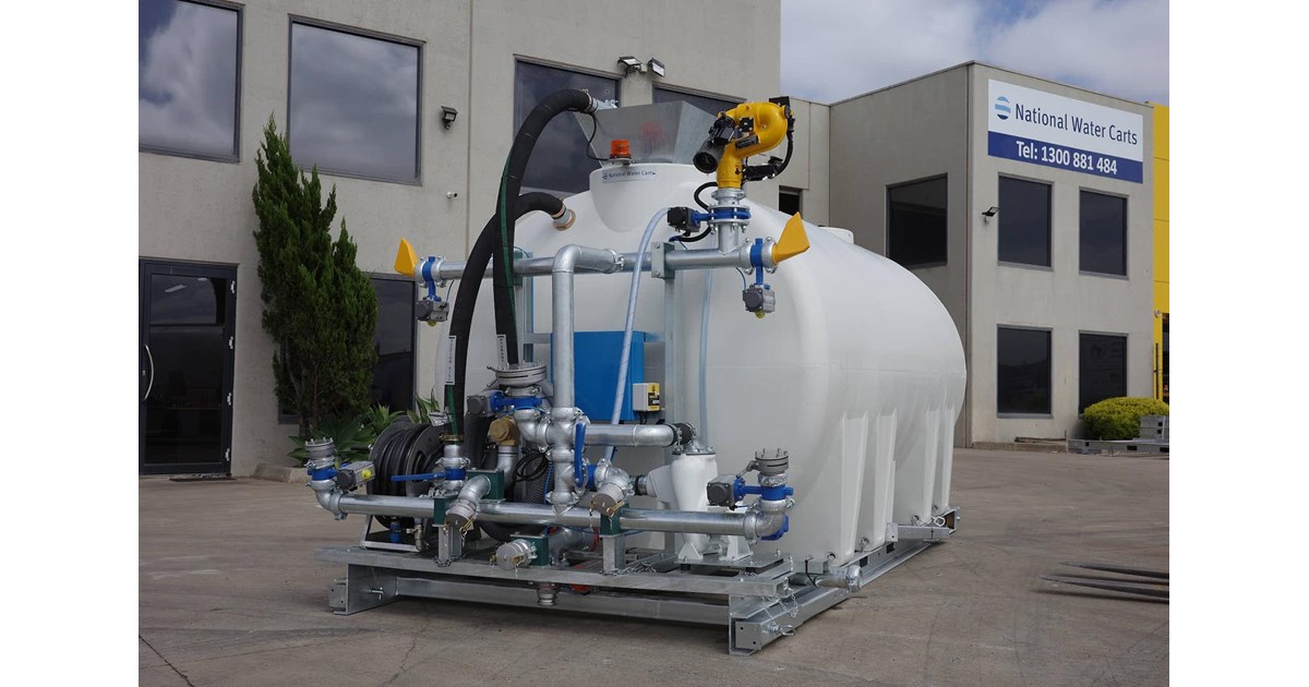 2024 NATIONAL WATER CARTS 11000L CIVMASTER EXM HYDRAULIC SLIP ON WATER ...