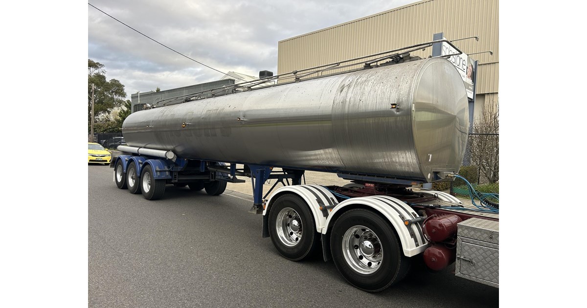 1989 TIEMAN TRIAXLE STAINLESS STEEL SEMI TANKER TRAILER for sale ...