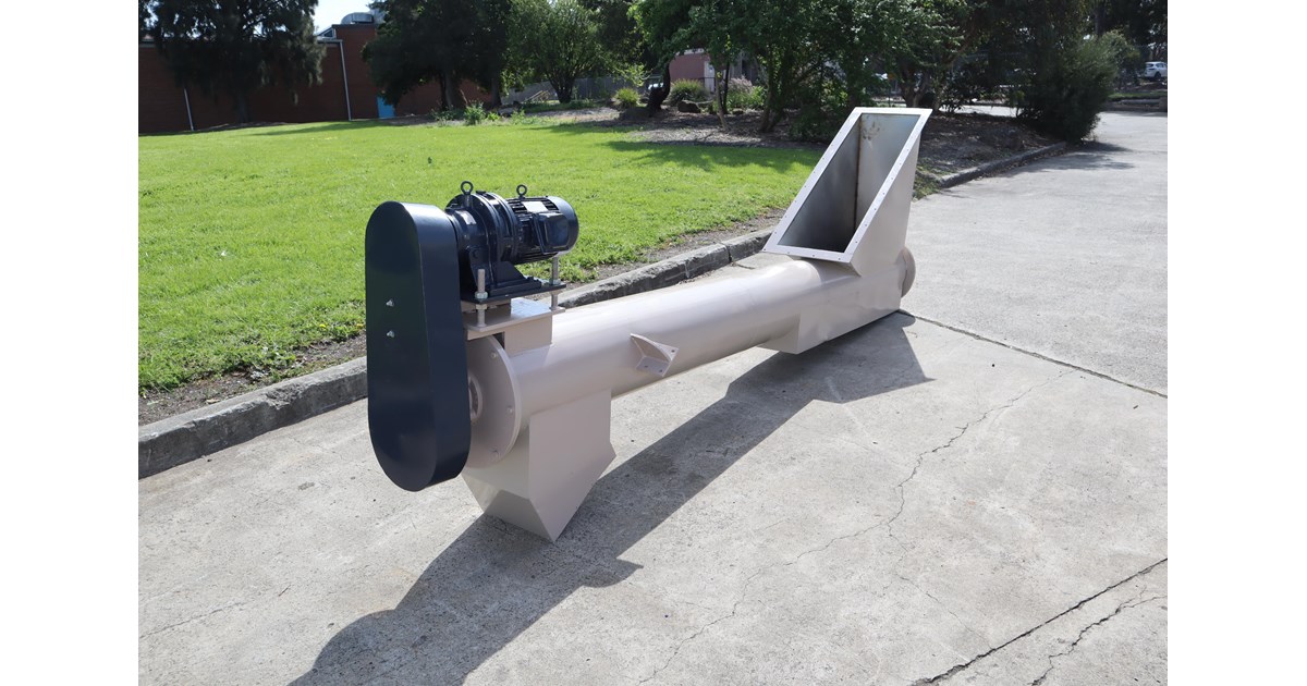 HEAVY-DUTY DEWATERING AUGER SCREW CONVEYOR 3.8M LONG for sale (refcode ...