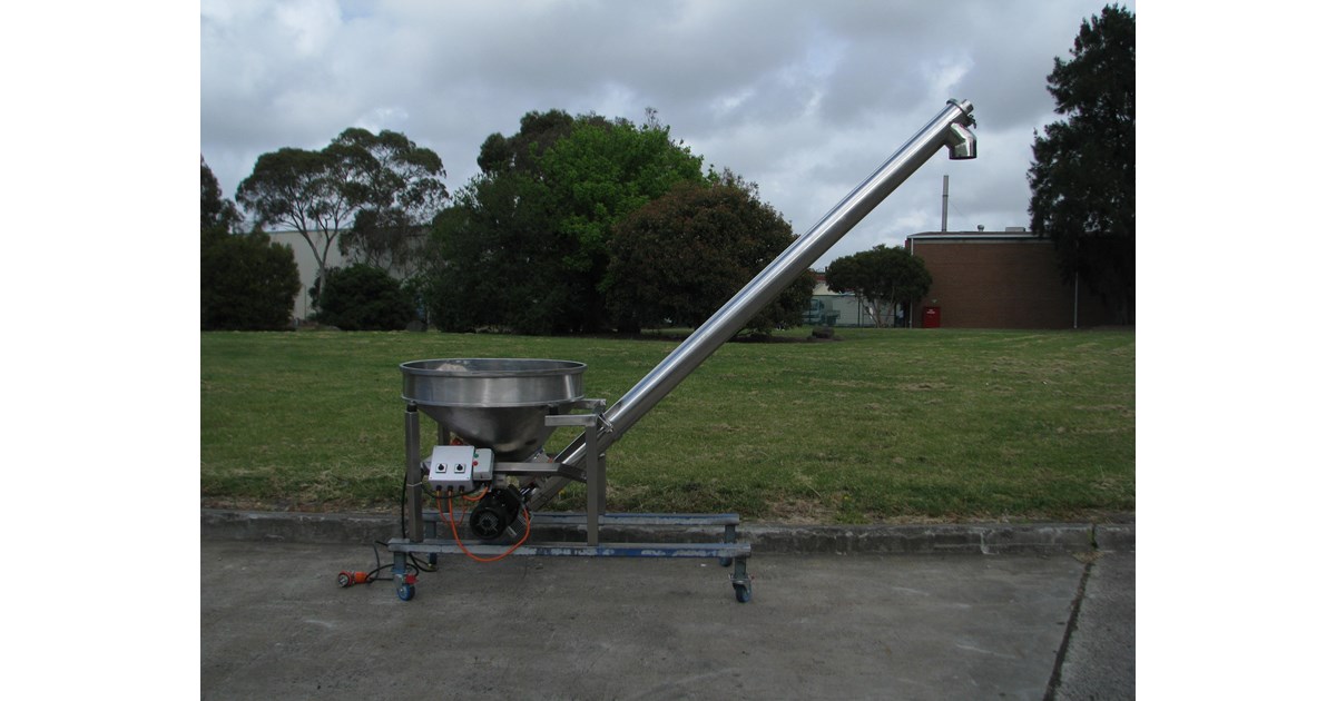 STAINLESS STEEL HOPPER AUGER SCREW FEEDER 2150MM HIGH for sale (refcode ...