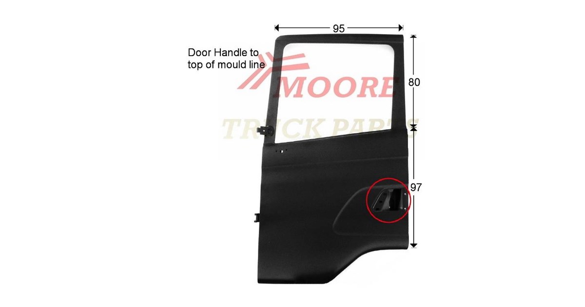 SCANIA DOORS, DOOR ACCESSORIES & GLASS Left Hand Door Shell (R Series ...